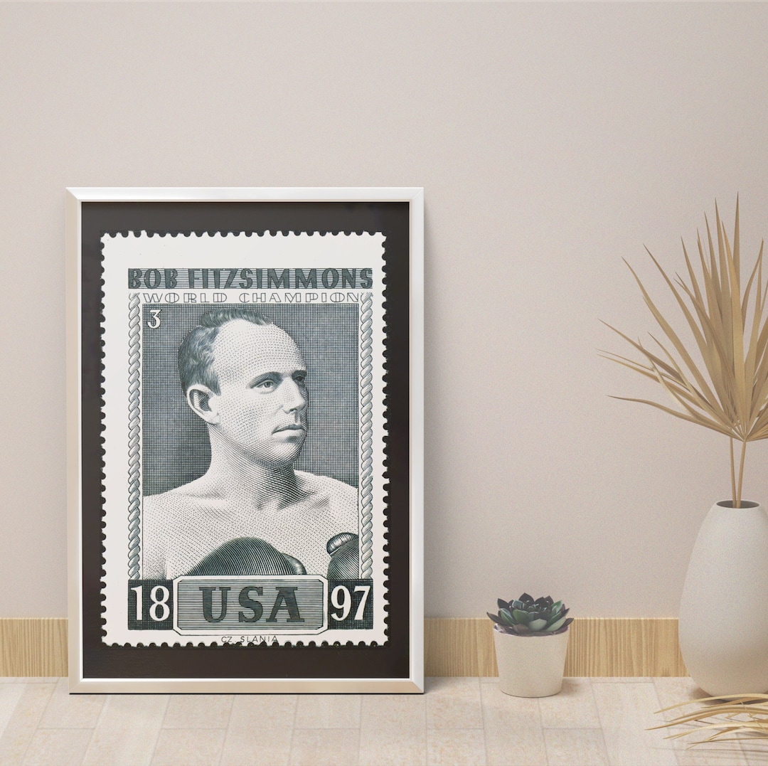 Boxing Poster Bob Fitzsimmons I World Champion I 1897 I Bob I Robert ...