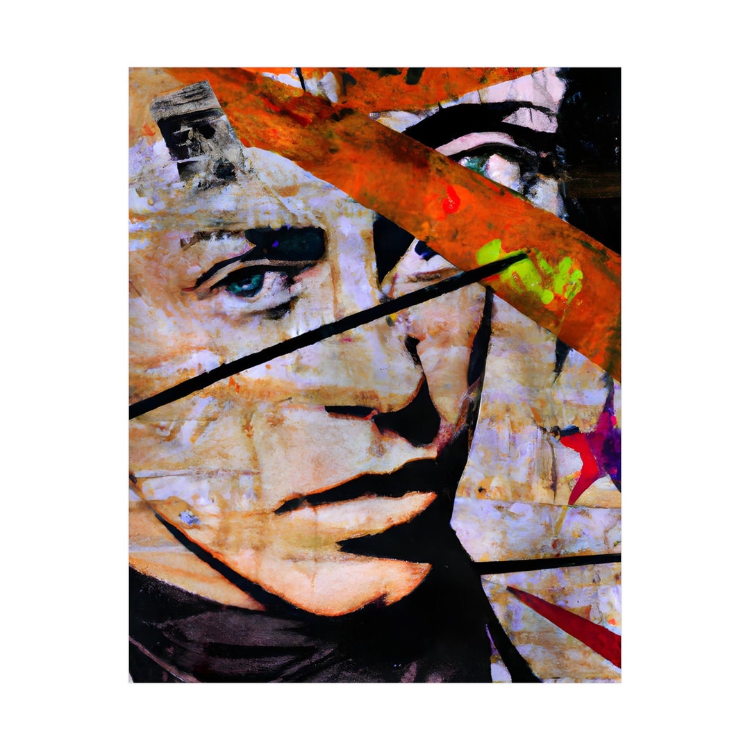 Marilynne the Peacock Queen Bowie Punk Wall Art - Etsy