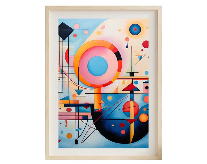 Harmonic Abstraction: Kandinsky-inspired Art Matte Poster - Etsy