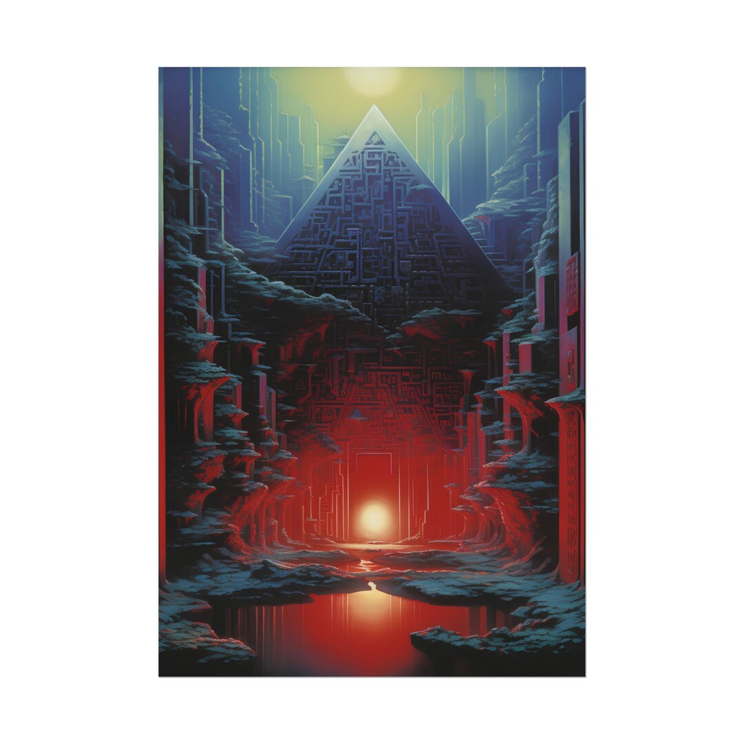 Mystic Mountains: Delve Into a Surreal Sci-fi Landscape With Moonlit ...