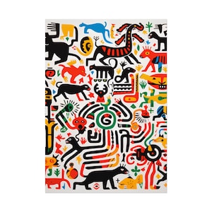 Vibrant Jungle Rhythms:keith Haring-inspired-transform Your Space With ...