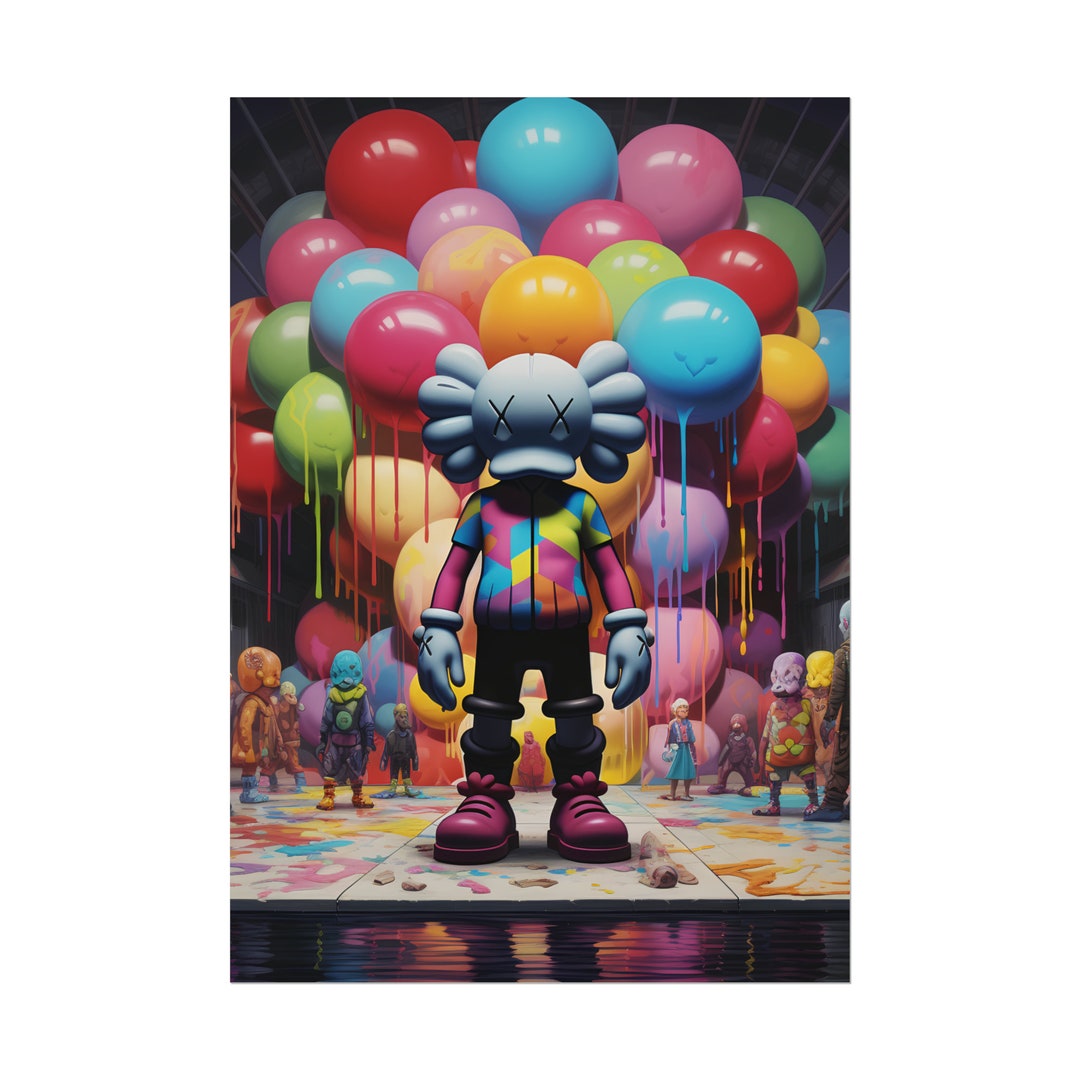 Digital Art Inspired at Kaws Painting Style 4k High Detailed and Full ...