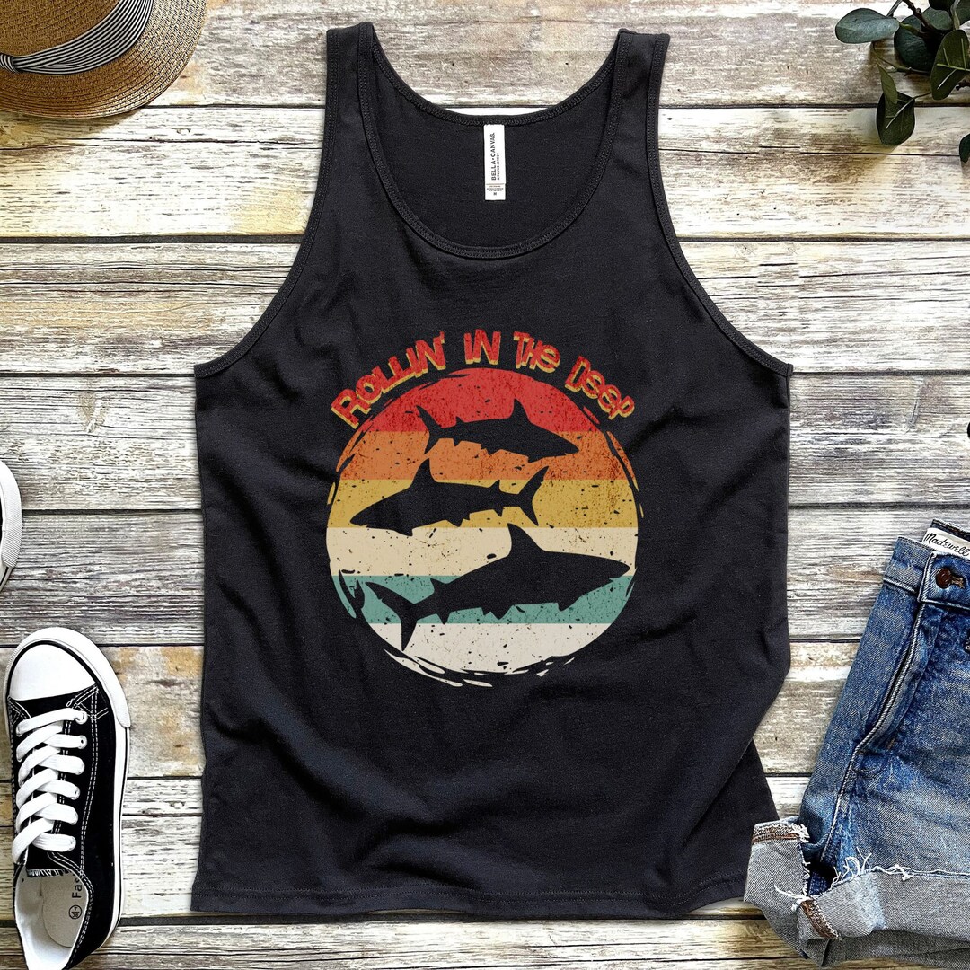 Shark Tank Top, Scuba Diving Tank Top, Great White Shark Tank, Beach ...