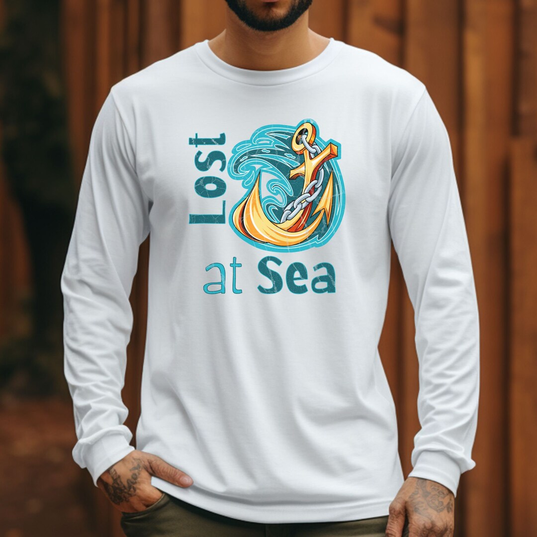 Anchor Beach Shirt, Beachy Long Sleeve Shirt, Boating Shirt, Ocean ...