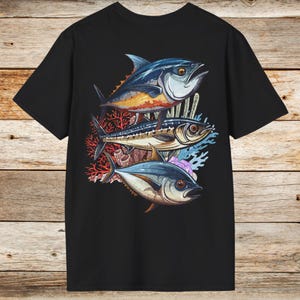 Offshore Tuna Fishing Shirt, Tuna Tee, Boating Shirt, Blue Tuna Shirt ...