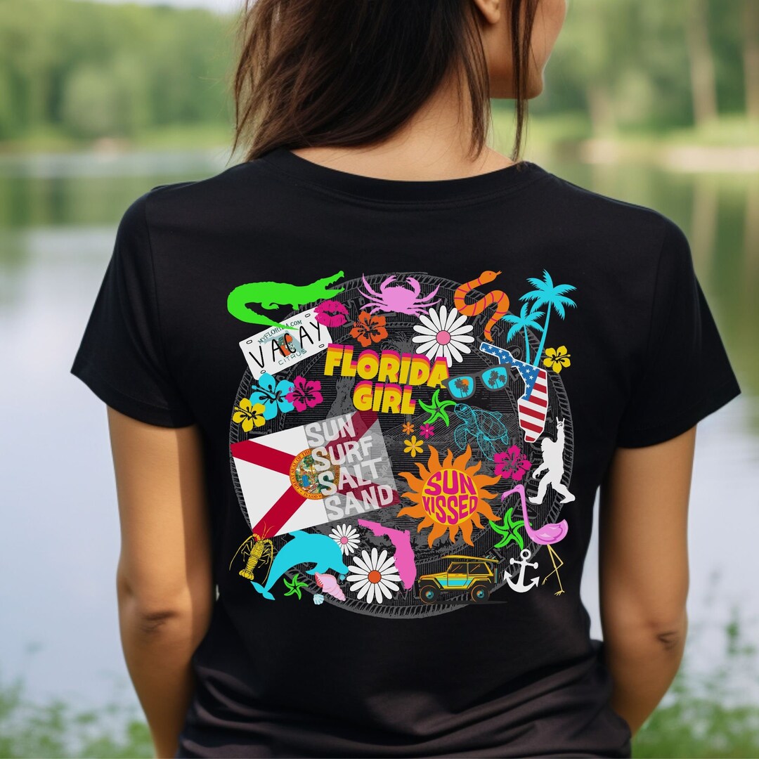 Beach Florida Flag Shirt, Florida Tee, Flag Shirt, Florida Beach Tee ...