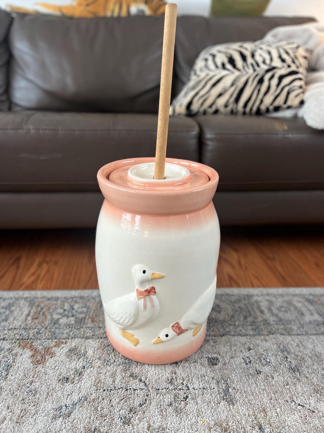 Decorative Duck Themed Butter Churn, Country Kitchen Decor - Etsy