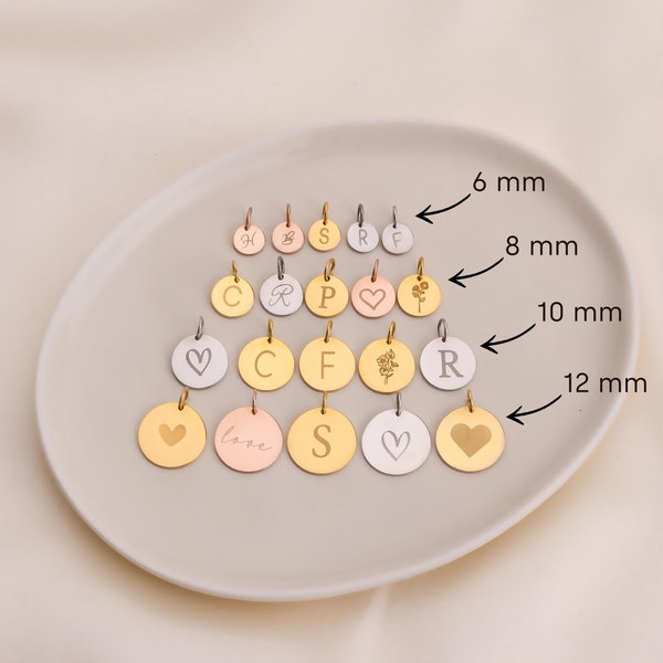 Small Gold Disc Letters - Etsy