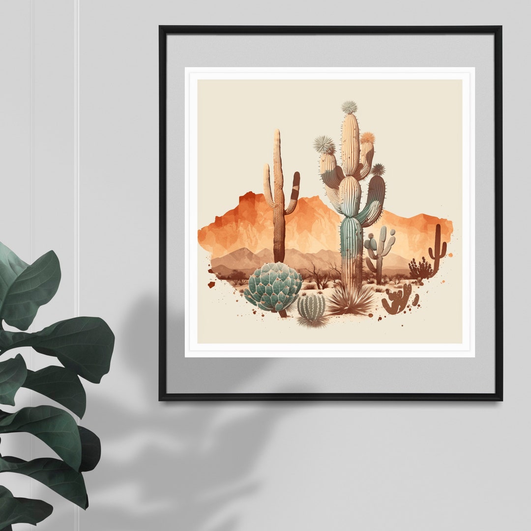 Desert Cacti Printable - Etsy