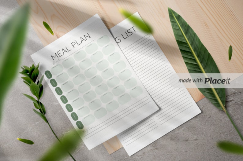 Meal Planner Printable Eucalyptus - Etsy