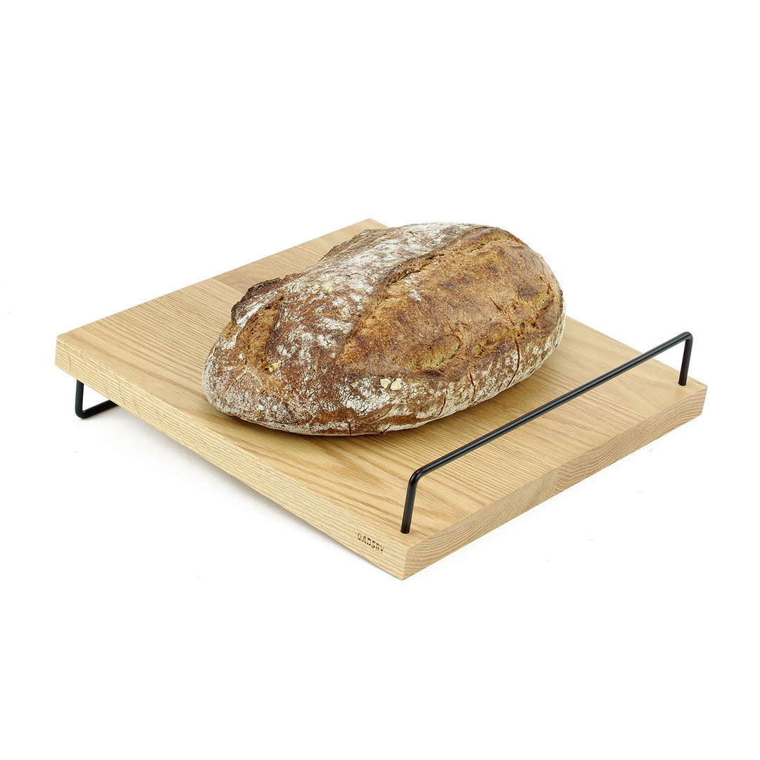 Square Solid Oak Angled Wooden Display Riser Stand for Kitchen ...