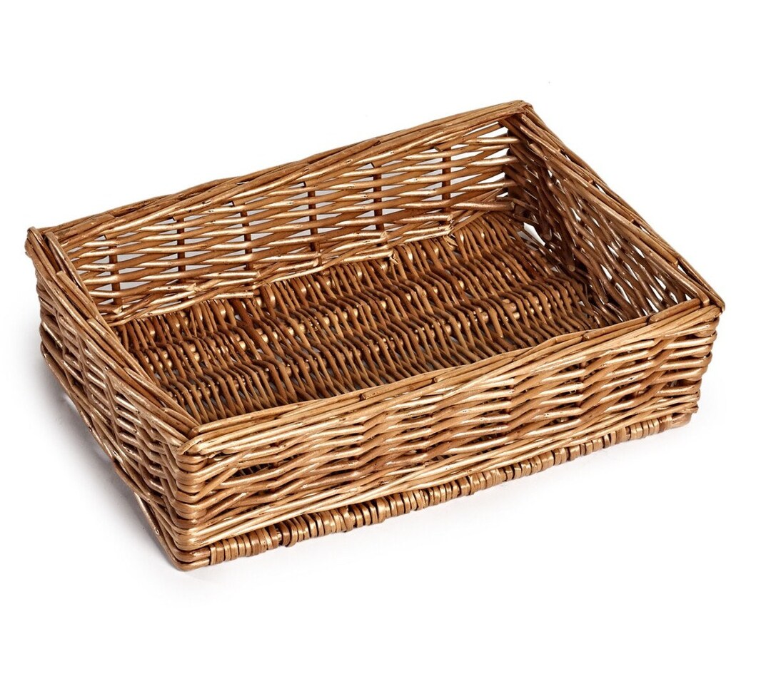 Small Wicker Display Basket Kitchen Storage Tray Countertop Basket 30 X ...