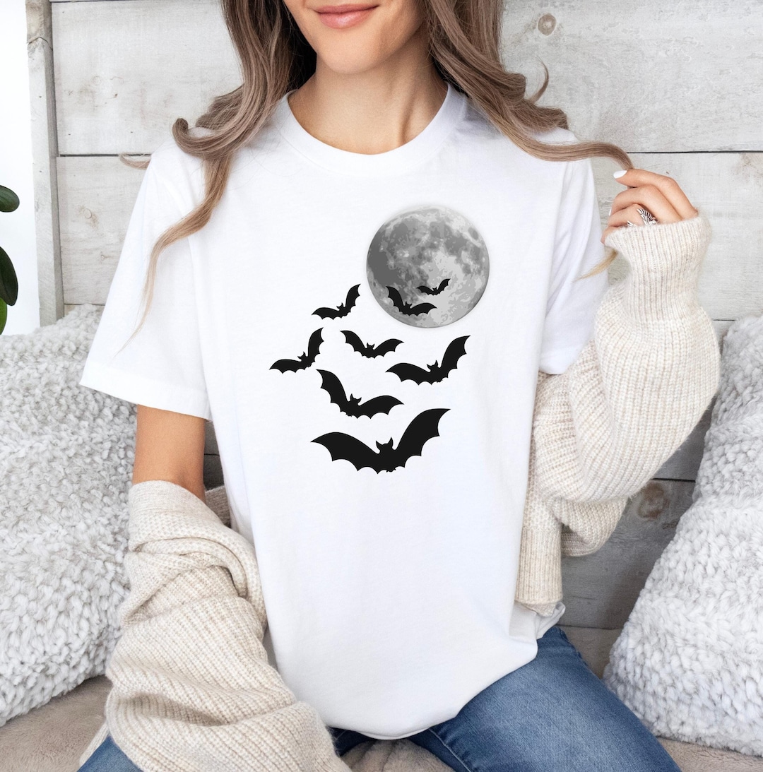 Bat Shirt, Bat Shirt for Women, Halloween Bats Shirt, Halloween Shirt ...