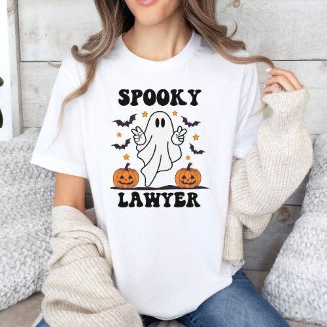 Spooky Lawyer, Halloween Lawyer Shirt, Retro Halloween Shirt, Attorney ...