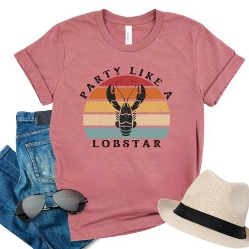 Party Like A Lobstar, Lobster Shirt, Maine Lobster Shirt, Funny Lobster ...