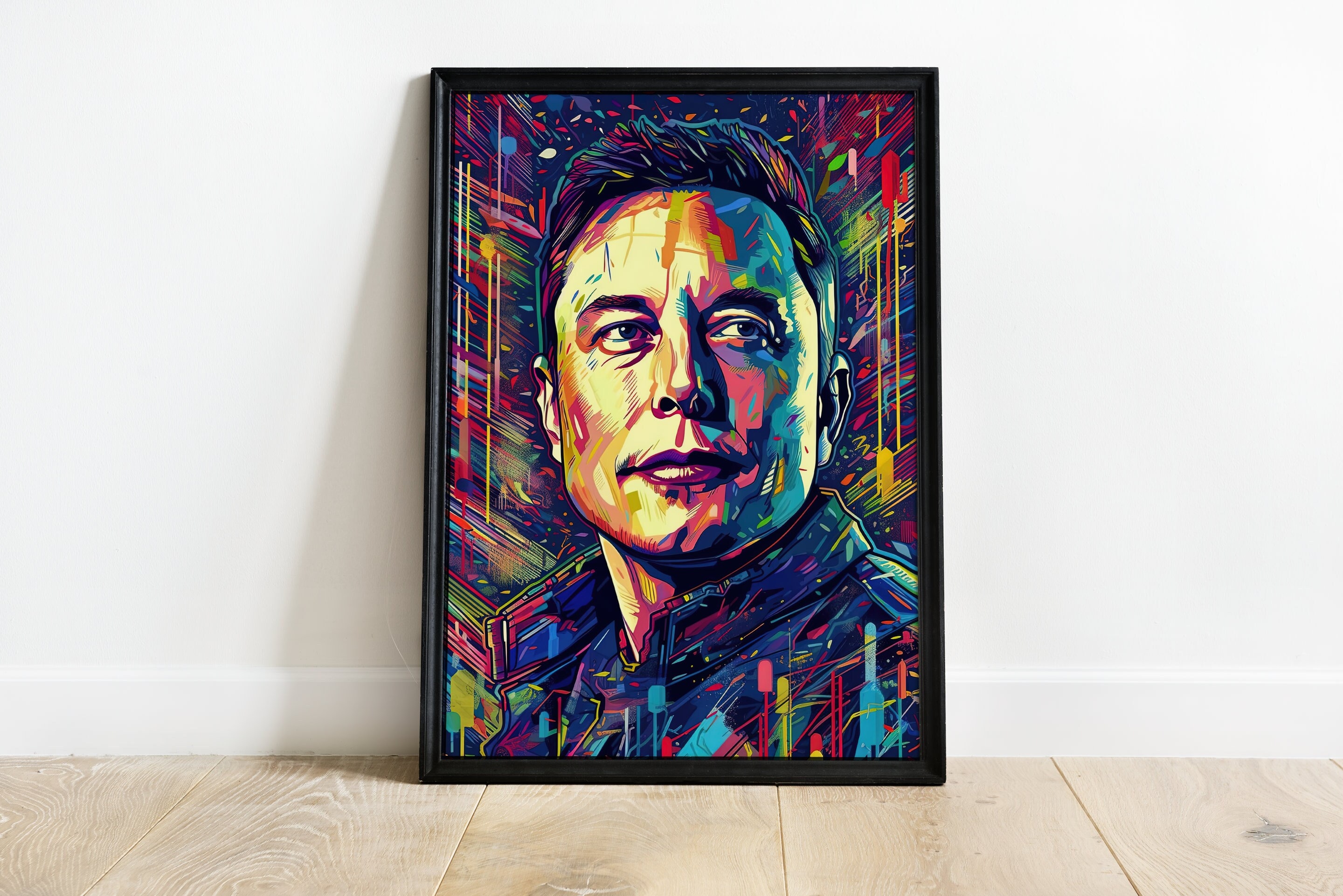Elon Musk Pop Art X Comics Style Portrait! INSTANT DOWNLOAD, PRINTABLE ...