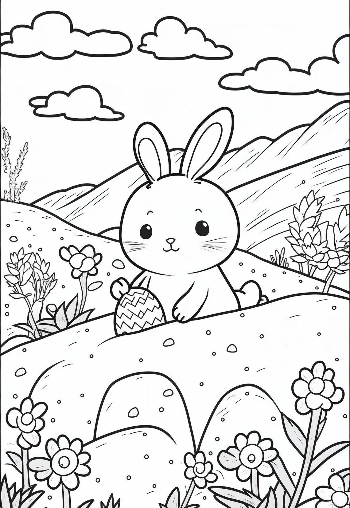 OFFER! 30 Easter Coloring Pages for Kids and Teens Printable PDF ...