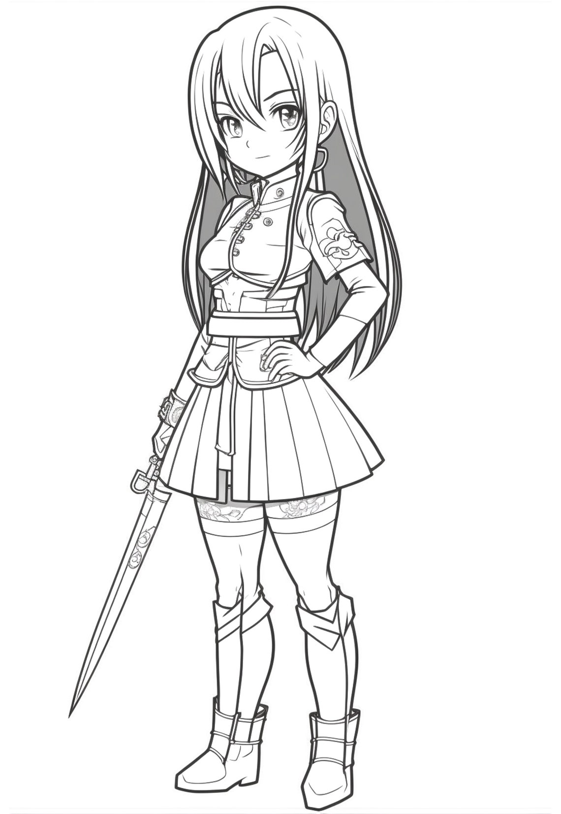 OFFER 50 Adorable Waifu and Cute Girls Manga Style Coloring Pages - Etsy