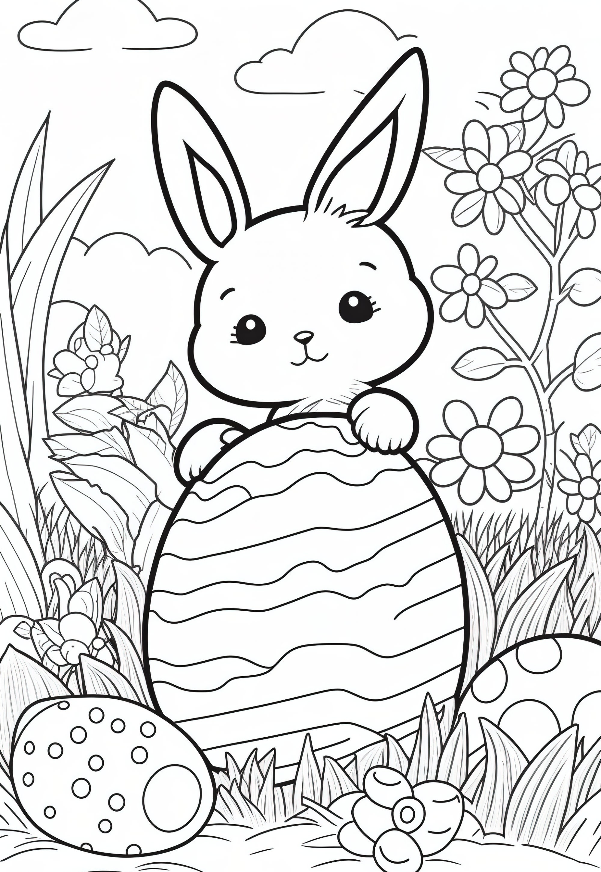 OFFER! 30 Easter Coloring Pages for Kids and Teens Printable PDF ...