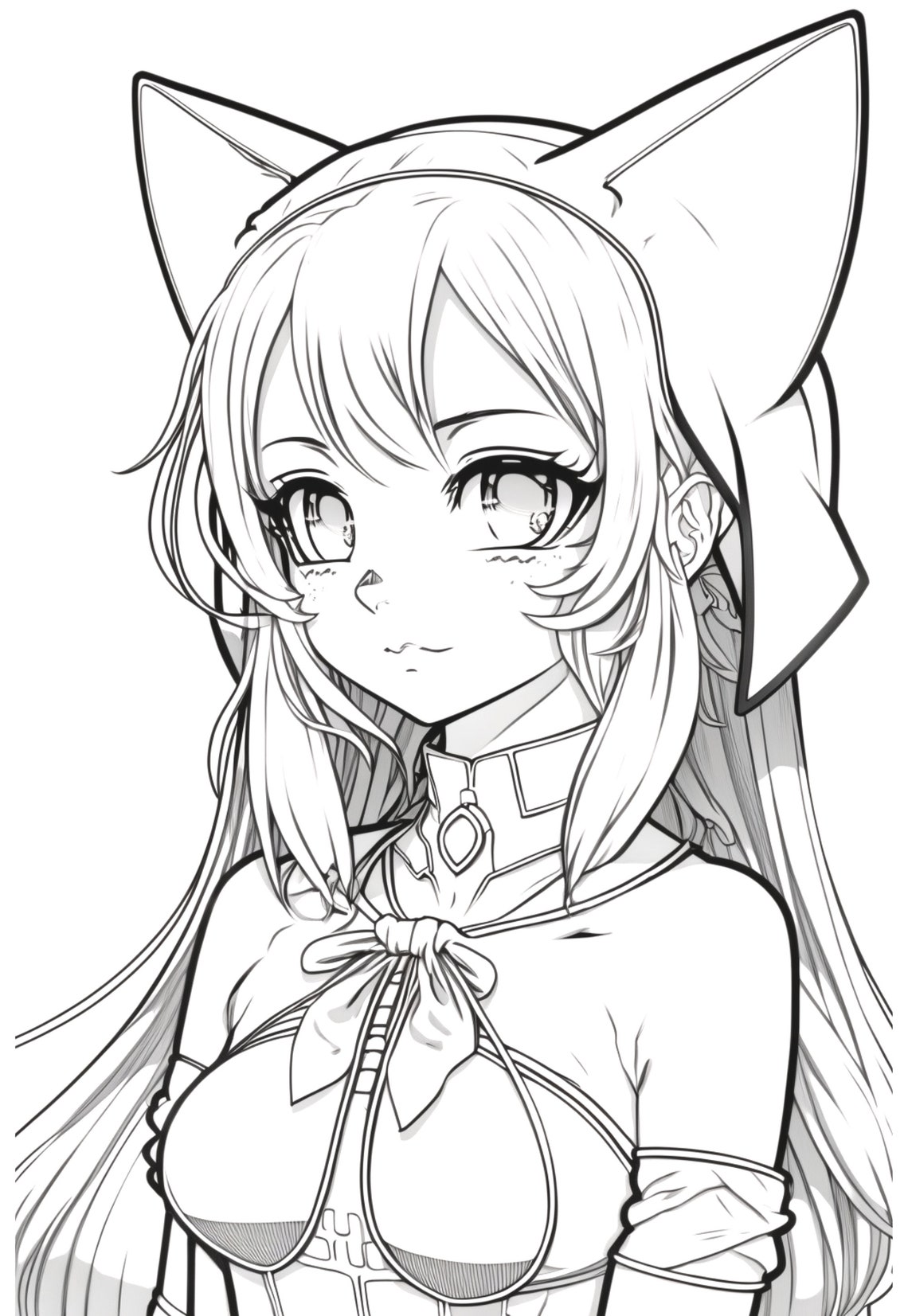 OFFER 50 Adorable Waifu and Cute Girls Manga Style Coloring Pages - Etsy