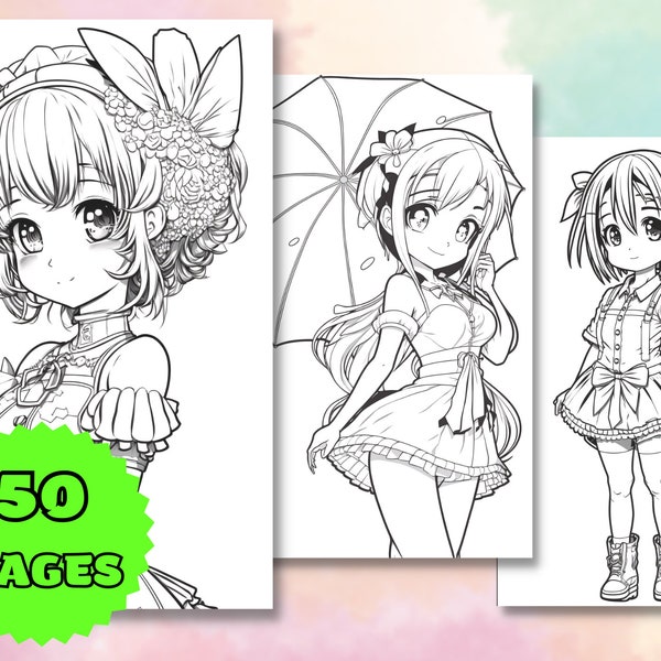 Waifu Coloring - Etsy