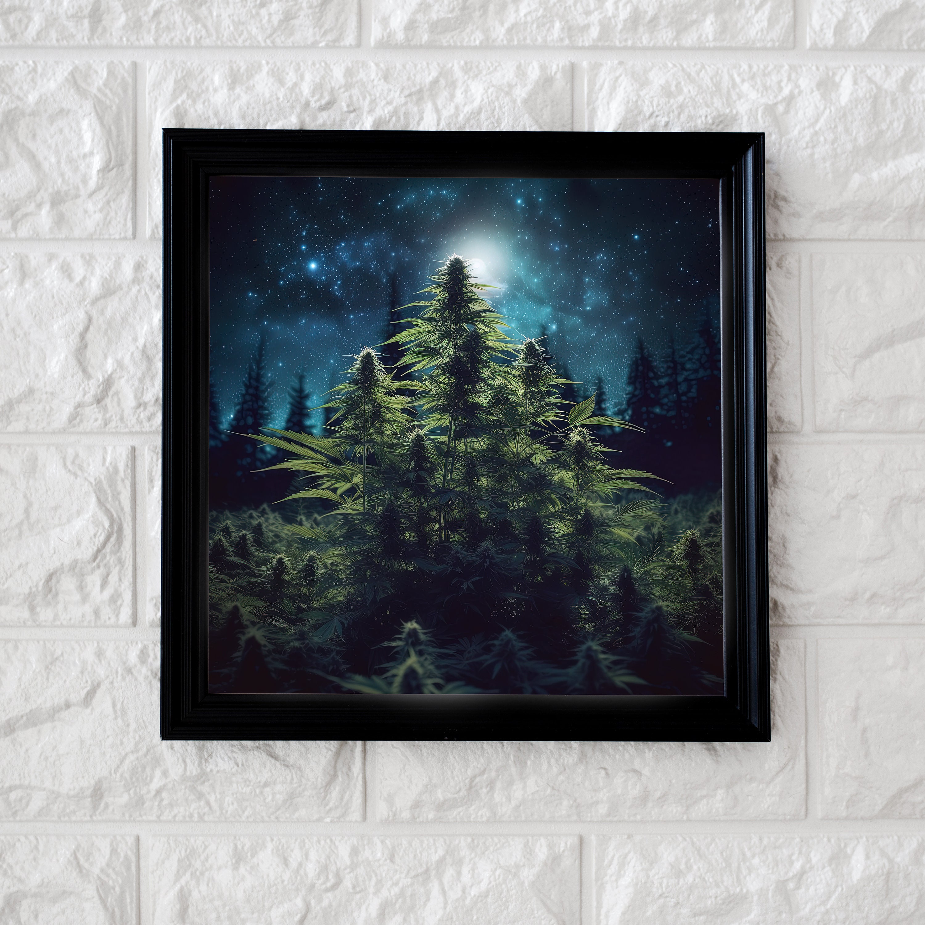 Cannabis Dream: Modern Printable Wall Art for Stylish Marijuana ...