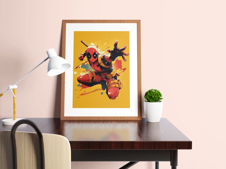 Deadpool, Printable Wall Art, Superhero Bedroom Wall Art, Anime Poster ...