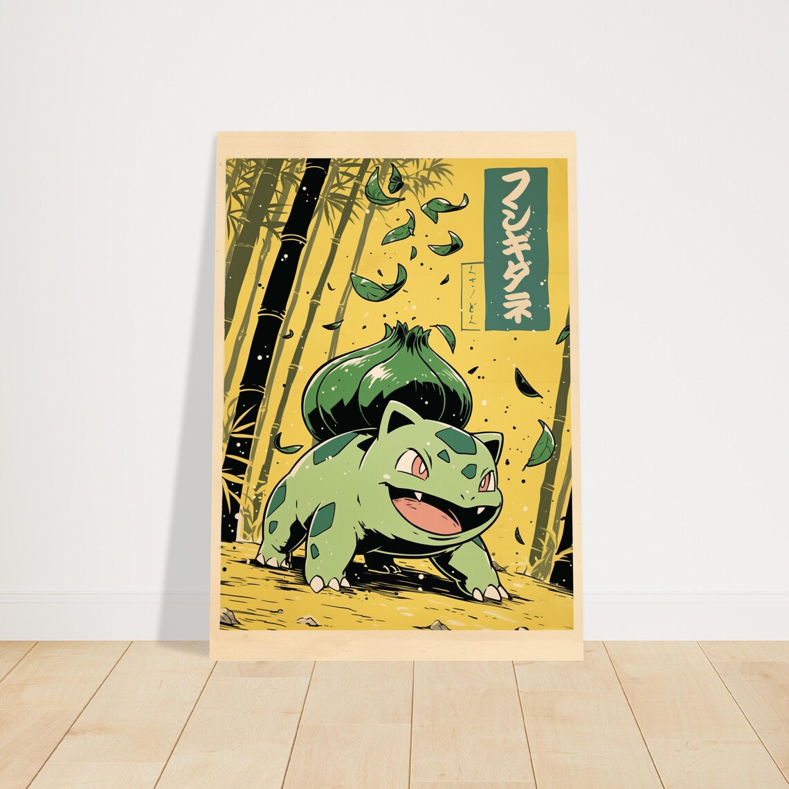 Bulbasaur, Pokemon, Japanese Tapestry Style, Anime Poster, Printable ...