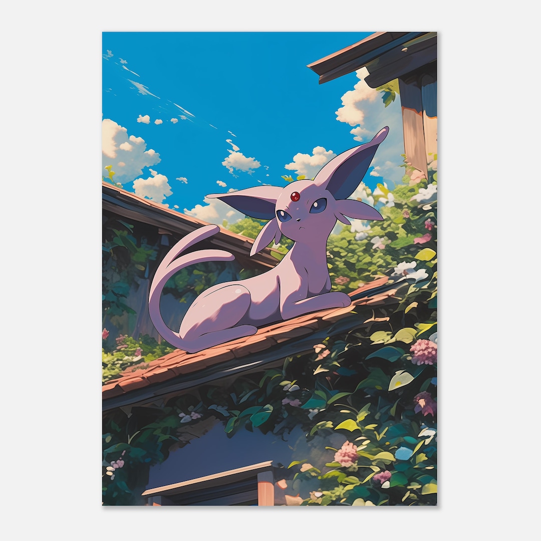 Espeon, Pokemon, Pop Art, Video Game Poster, Anime Poster, Printable ...