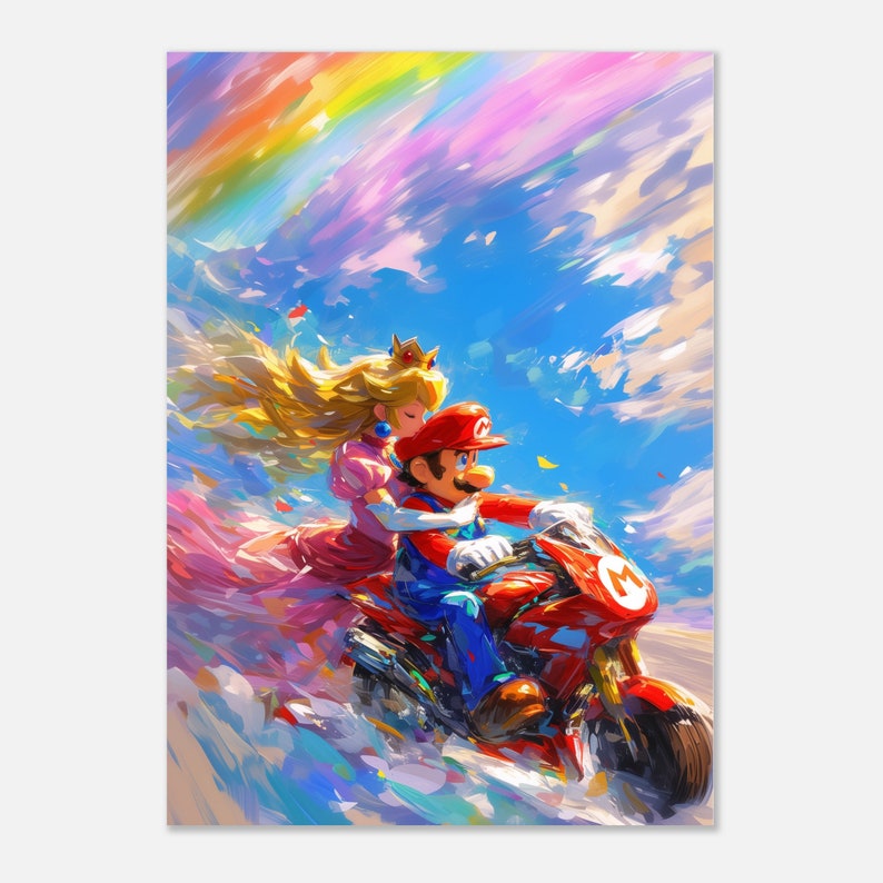 Princess Peach, Mario, Fan Art, Custom Wall Art, Printable Wall Art ...