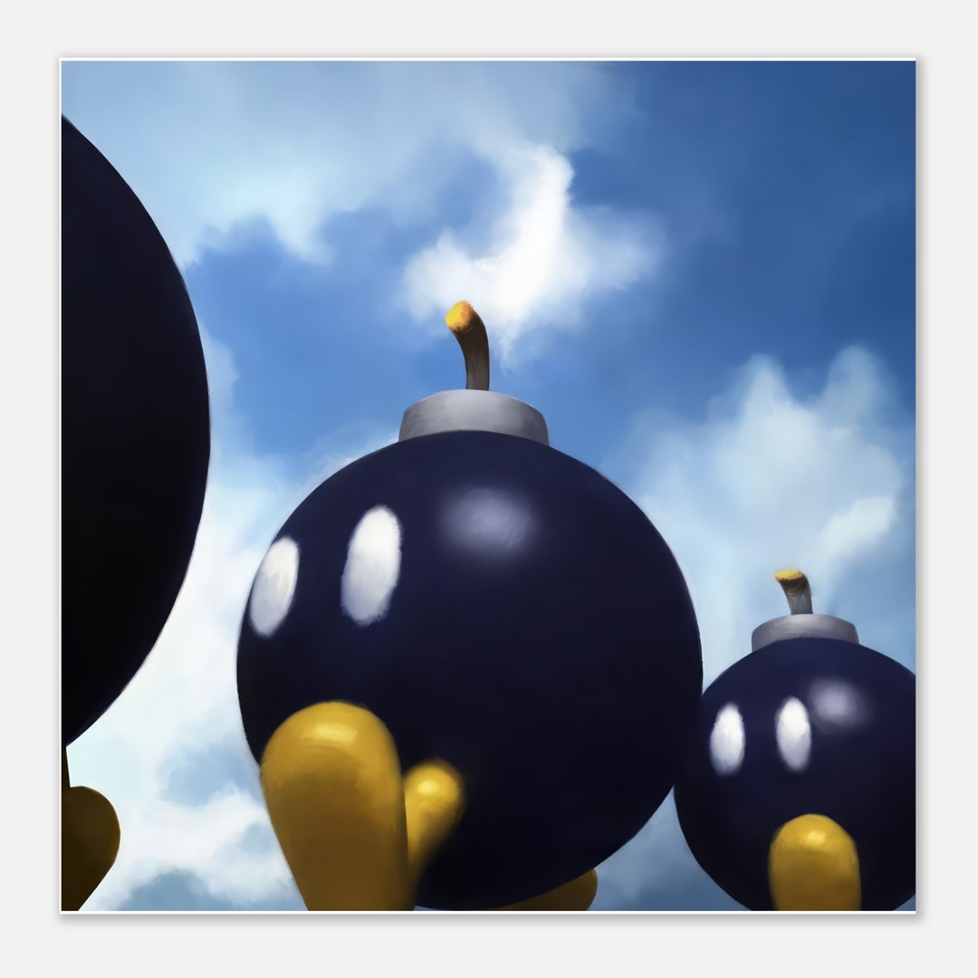 Mario, Super Mario 64, Bomb-omb, Printable Wall Art, Video Game Poster ...