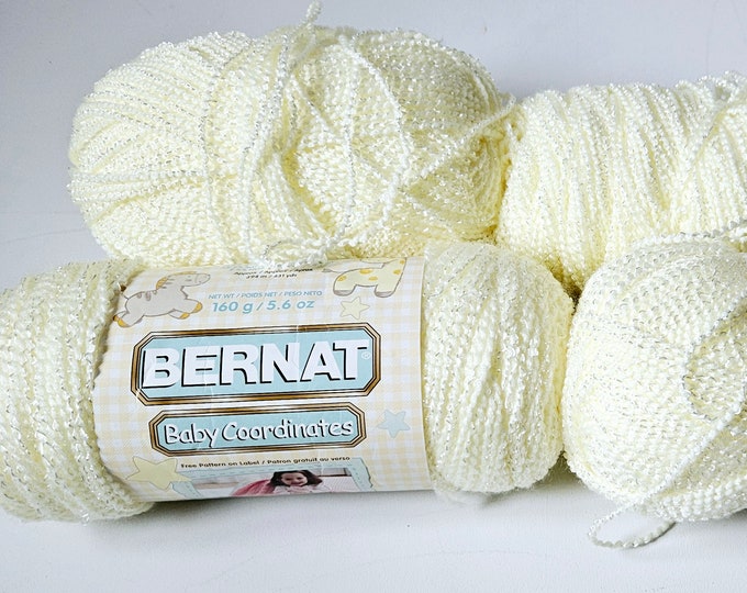 Bernat Baby Coordinates Yarn, Lemon Custard, Acrylic Blend, 140-170 ...