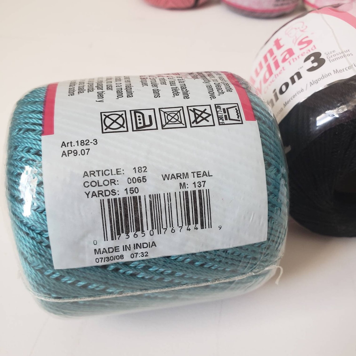 Aunt Lydia's Fashion Crochet Thread Size 3, 100% Cotton, 100-150 Yards ...