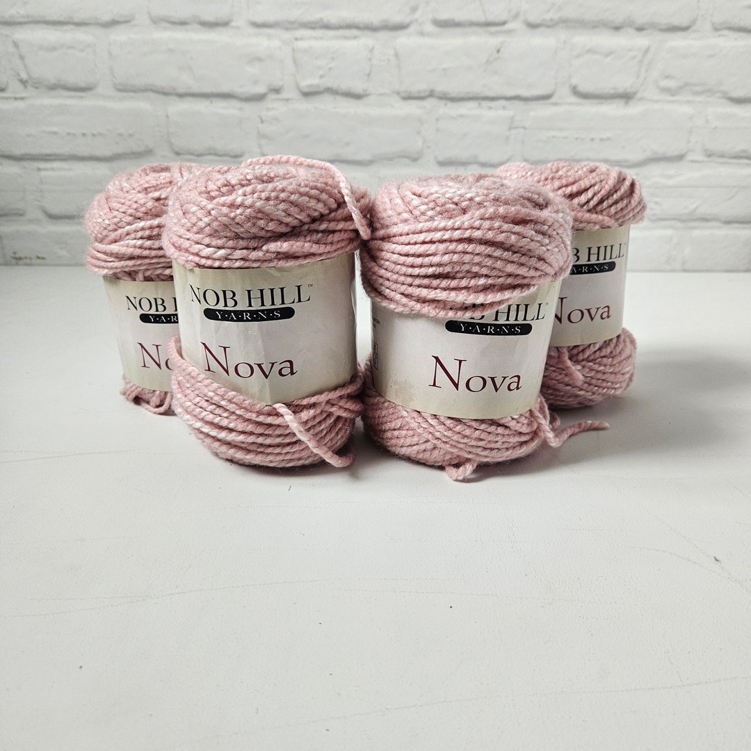 Nob Hill Nova Yarn, Pink Yarn, 5 Bulky Chunky, 100% Acrylic 100 Grams ...