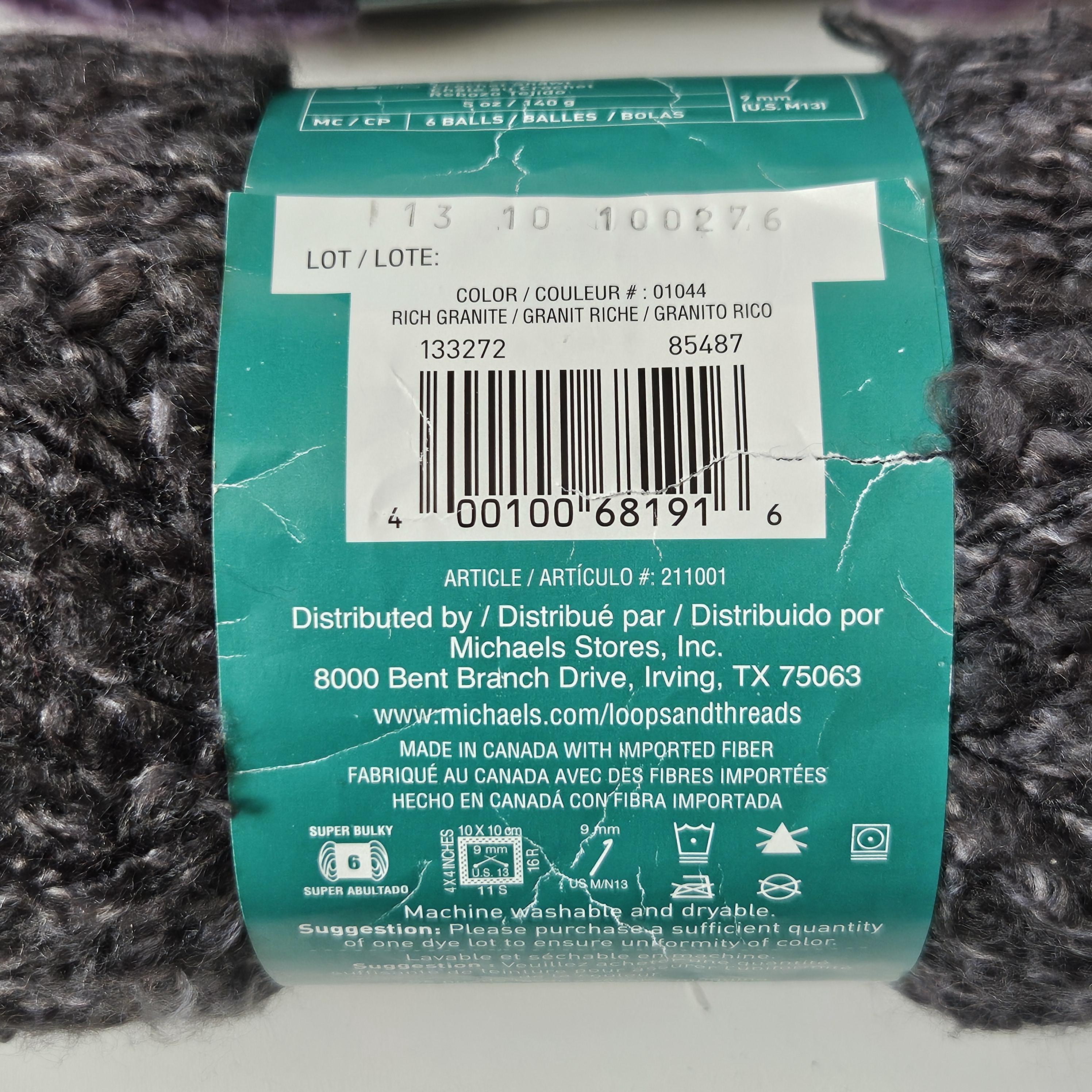 Loops and Thread Country Loom, 100% Acrylic, 140 Grams, 10 Colors ...