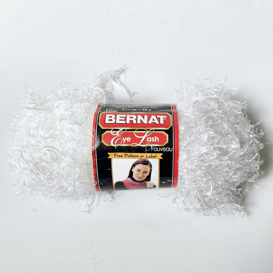 Bernat Eye Lash Yarn, 100 % Nylon, 50 Grams, Blink & Hip Eyelash Yarn ...