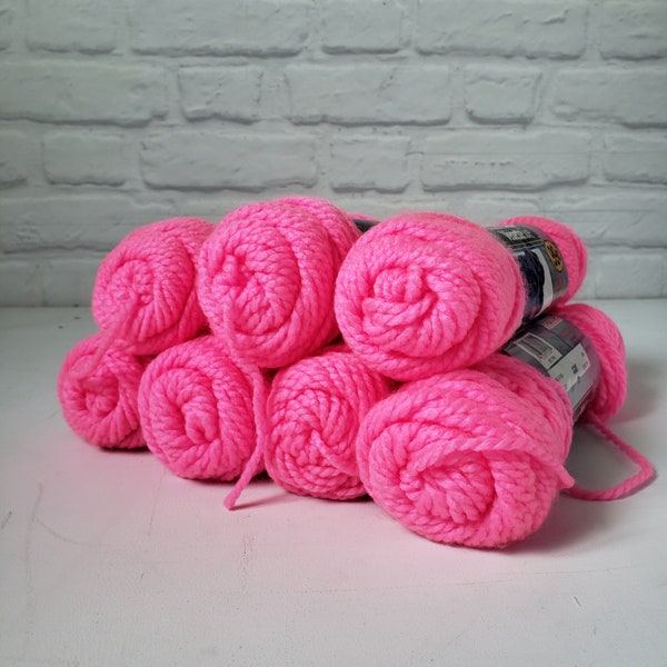 Hot Pink Yarn - Etsy