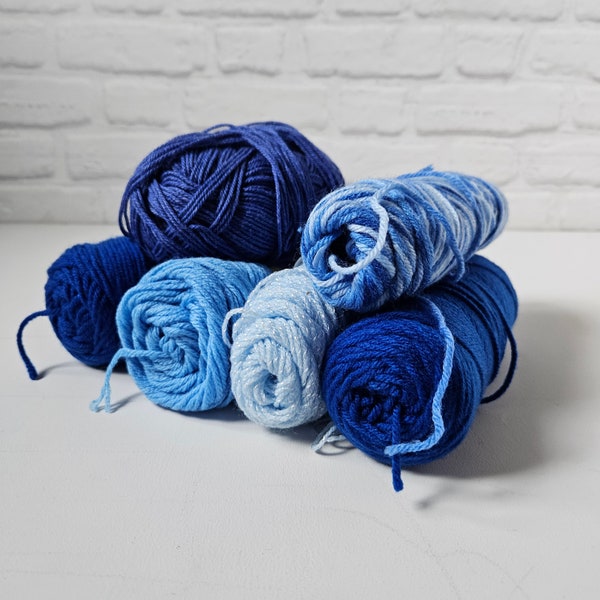 Blue Yarn - Etsy