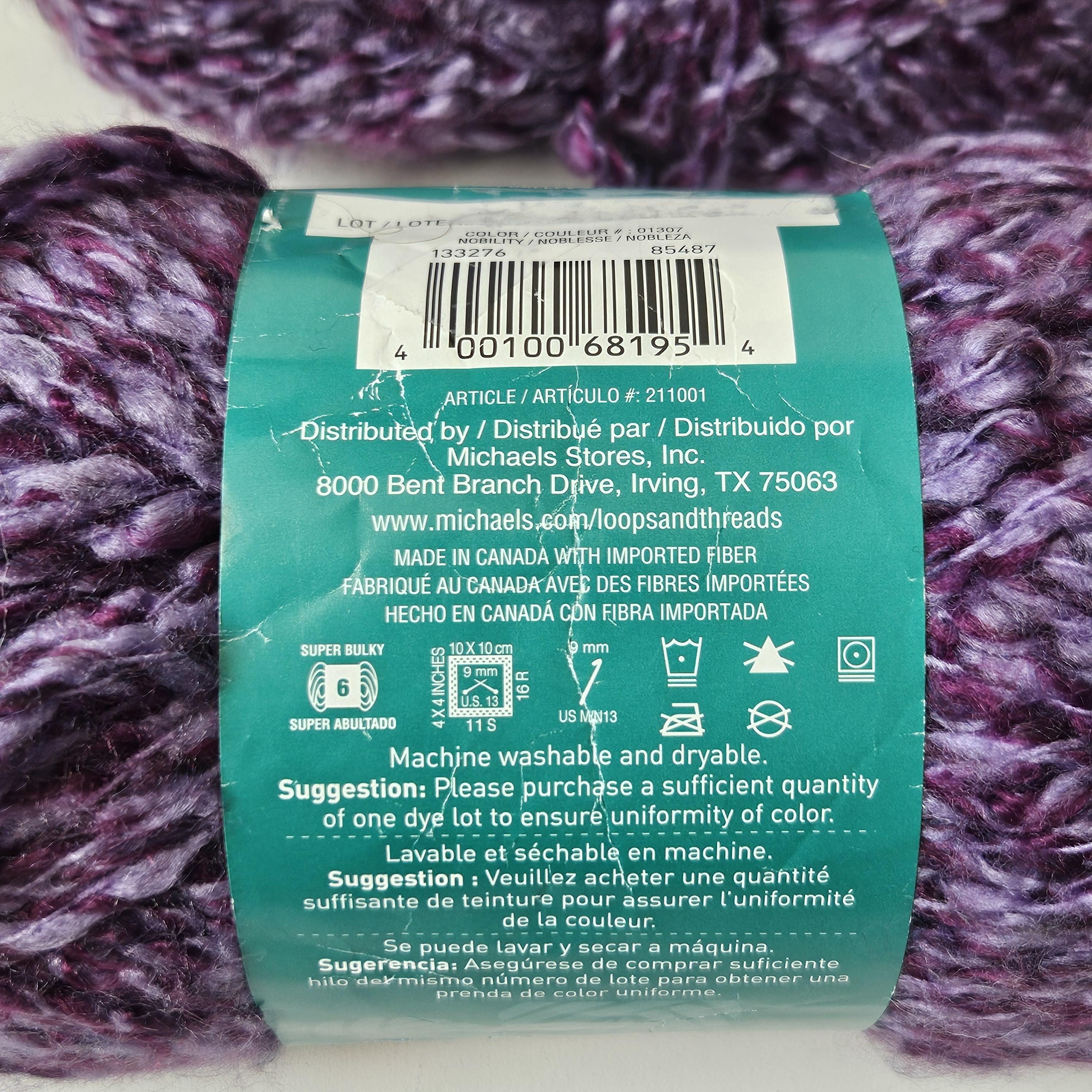 Loops and Thread Country Loom, 100% Acrylic, 140 Grams, 10 Colors ...