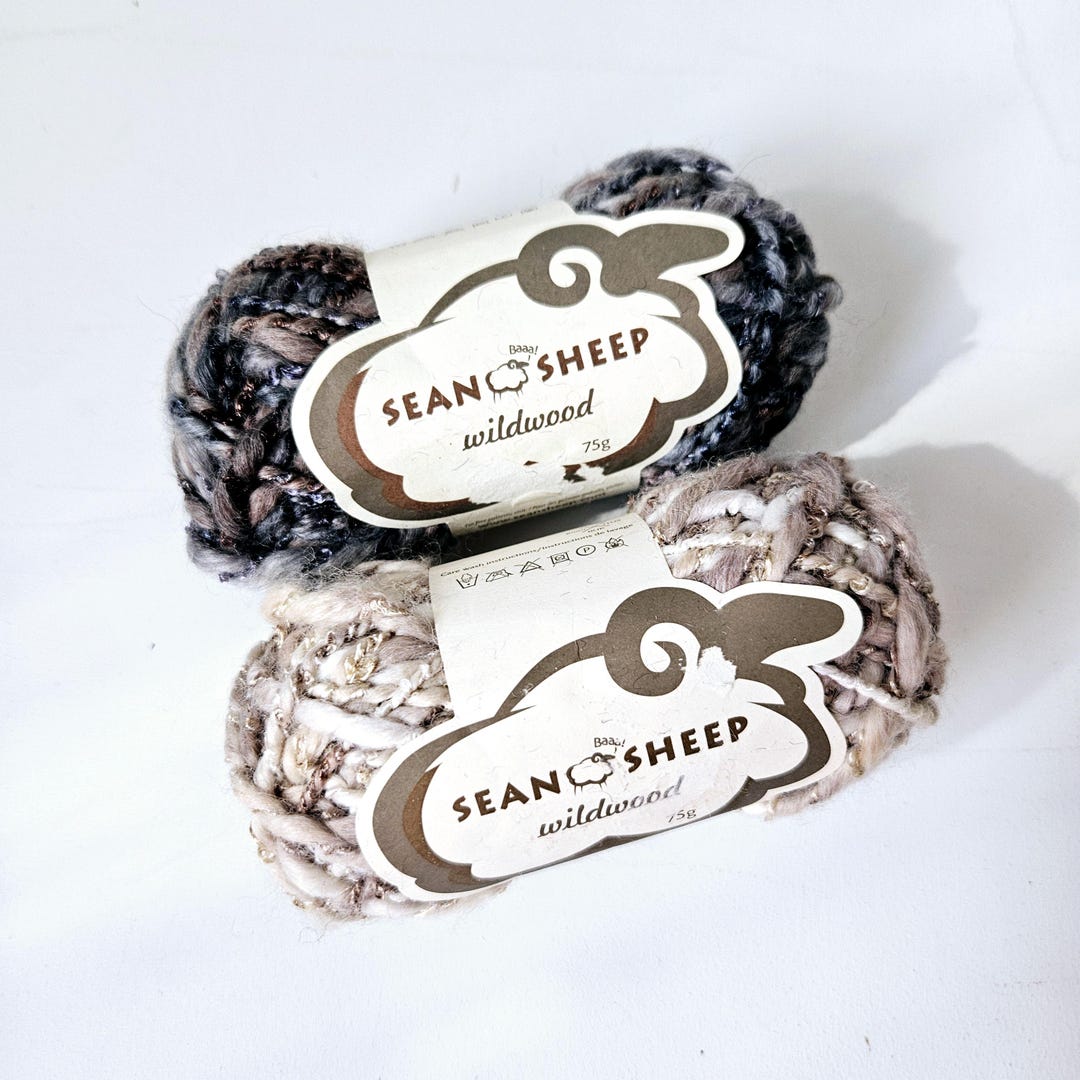Sean Sheep Wildwood Yarn, 75 Gram, Nylon Acrylic Wool Yarn, Super Bulky ...