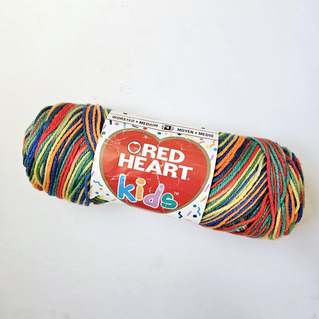 Red Heart Kids Yarn, 100% Acrylic, Orange Color, 115-140 Grams, 5 Oz ...