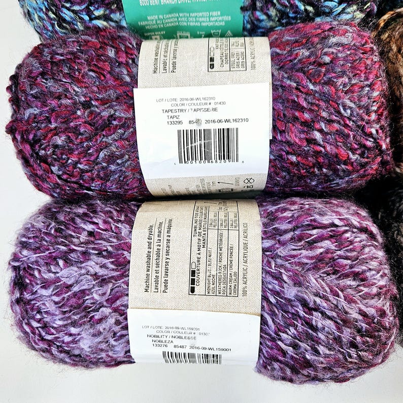 Loops and Thread Country Loom, 100% Acrylic, 140 Grams, 10 Colors ...