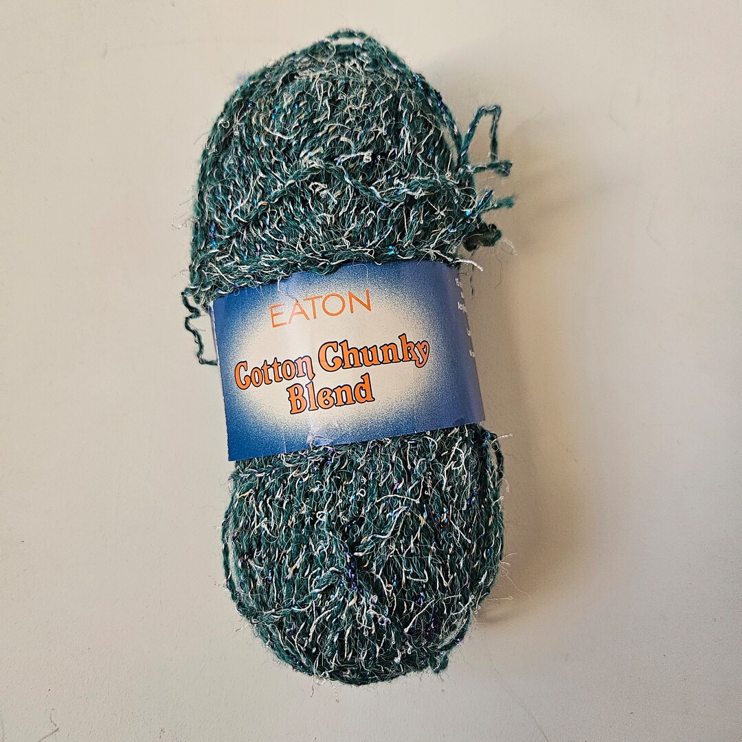 Eaton's Cotton Chunky Blend Yarn, Acrylic, Cotton, Polyester ...
