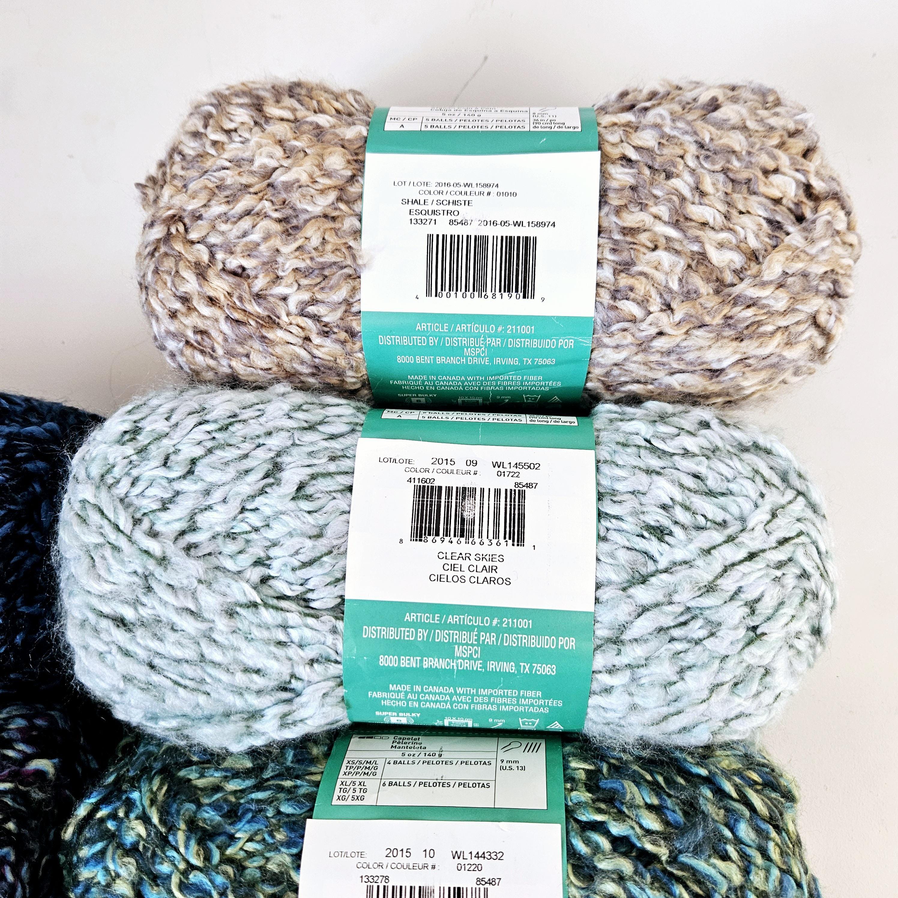 Loops and Thread Country Loom, 100% Acrylic, 140 Grams, 10 Colors ...