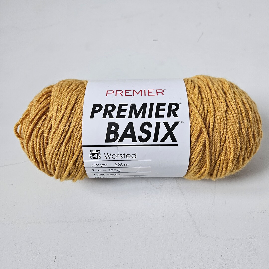 Premier Basix Worsted Weight Yarn, 200 Gram 7 Oz 100% Acrylic Yarn ...