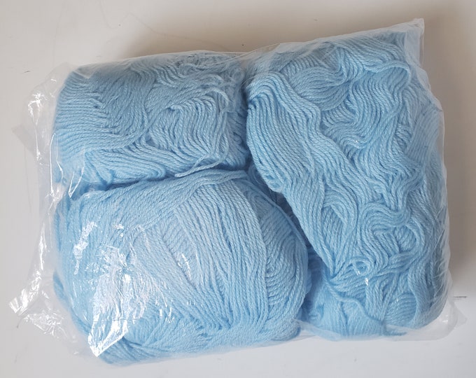 Baby Blue Yarn, 1 Lb Factory Mill Ends Yarn, 454 Grams, Discontinued ...