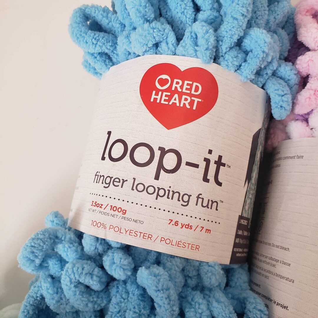 Red Heart Loop It Yarn 100% / Loops N Threads Polyester Yarn Jumbo #7 ...