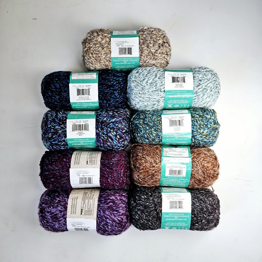 Loops and Thread Country Loom, 100% Acrylic, 140 Grams, 10 Colors ...