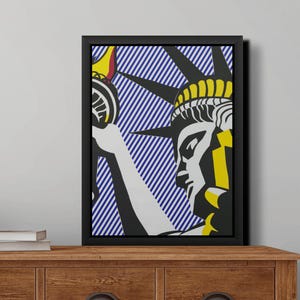 Roy Lichtenstein Statue of Liberty Print: Pop Art Poster - Etsy