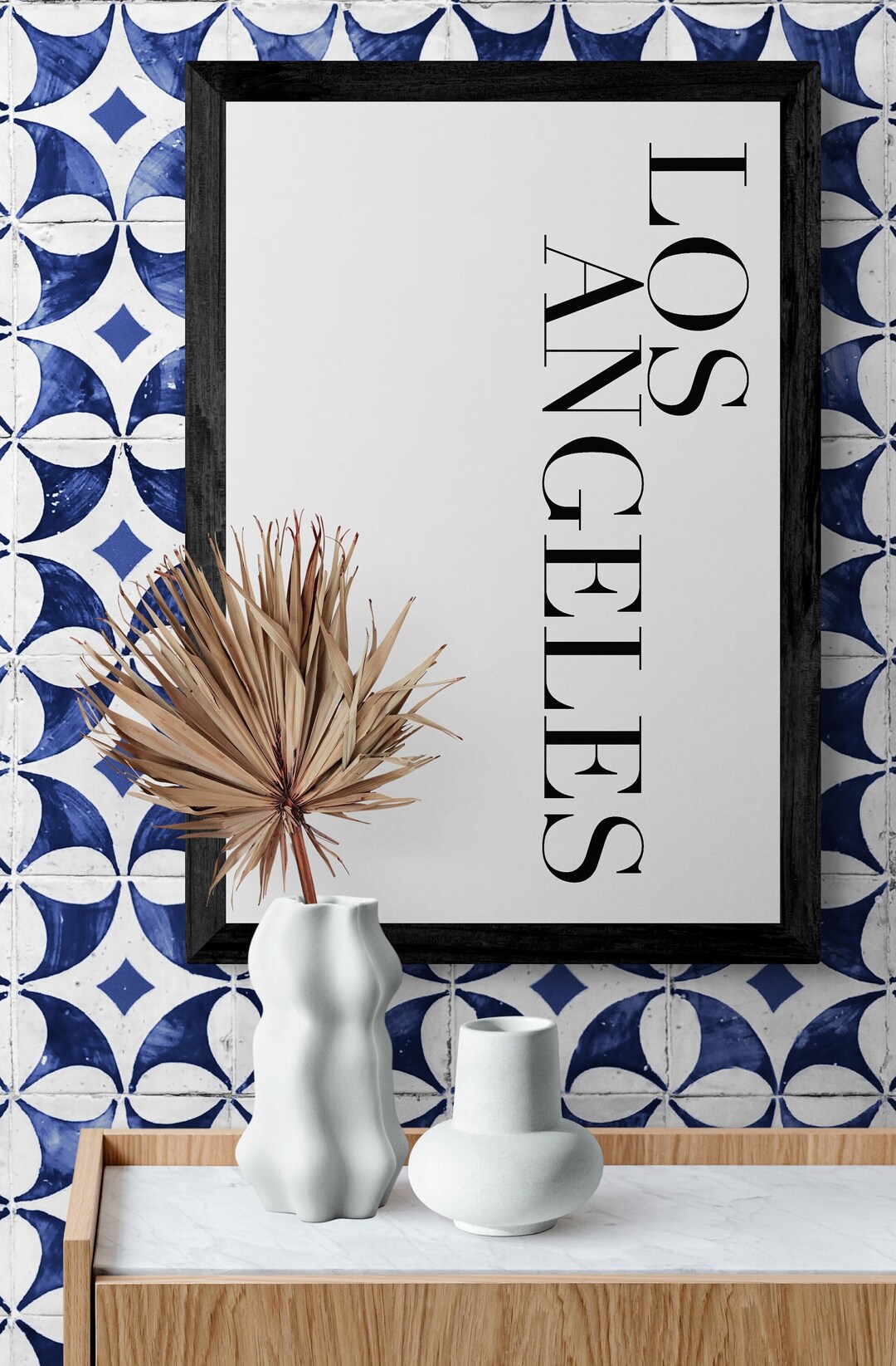 Los Angeles Sign | Fashion LA Poster | Typography Wall Art | Print ...